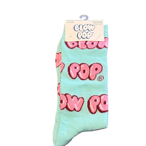 Blow Pop | Accessories | 38 Blow Pop Lollipop Fun Crew Socks Nwt | Poshmark
